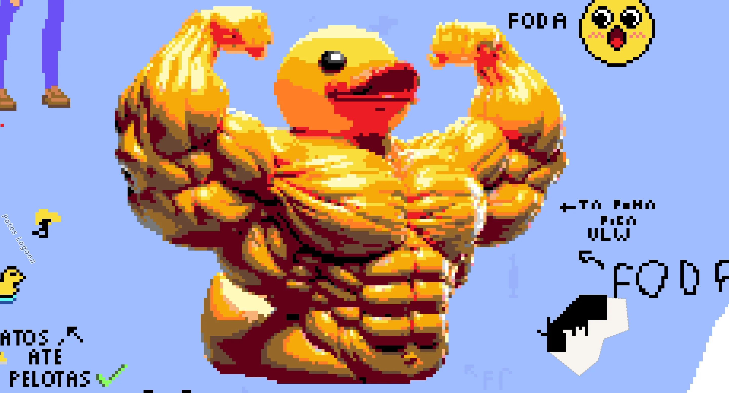 Muscle Duck! - Wplace Pixel Art