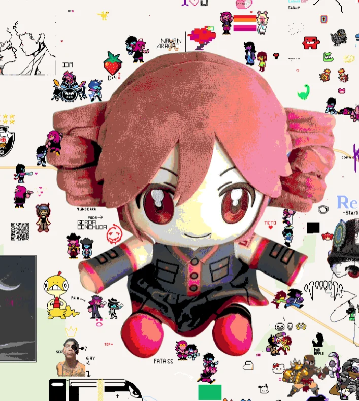 giant kasane teto plush - Wplace Pixel Art