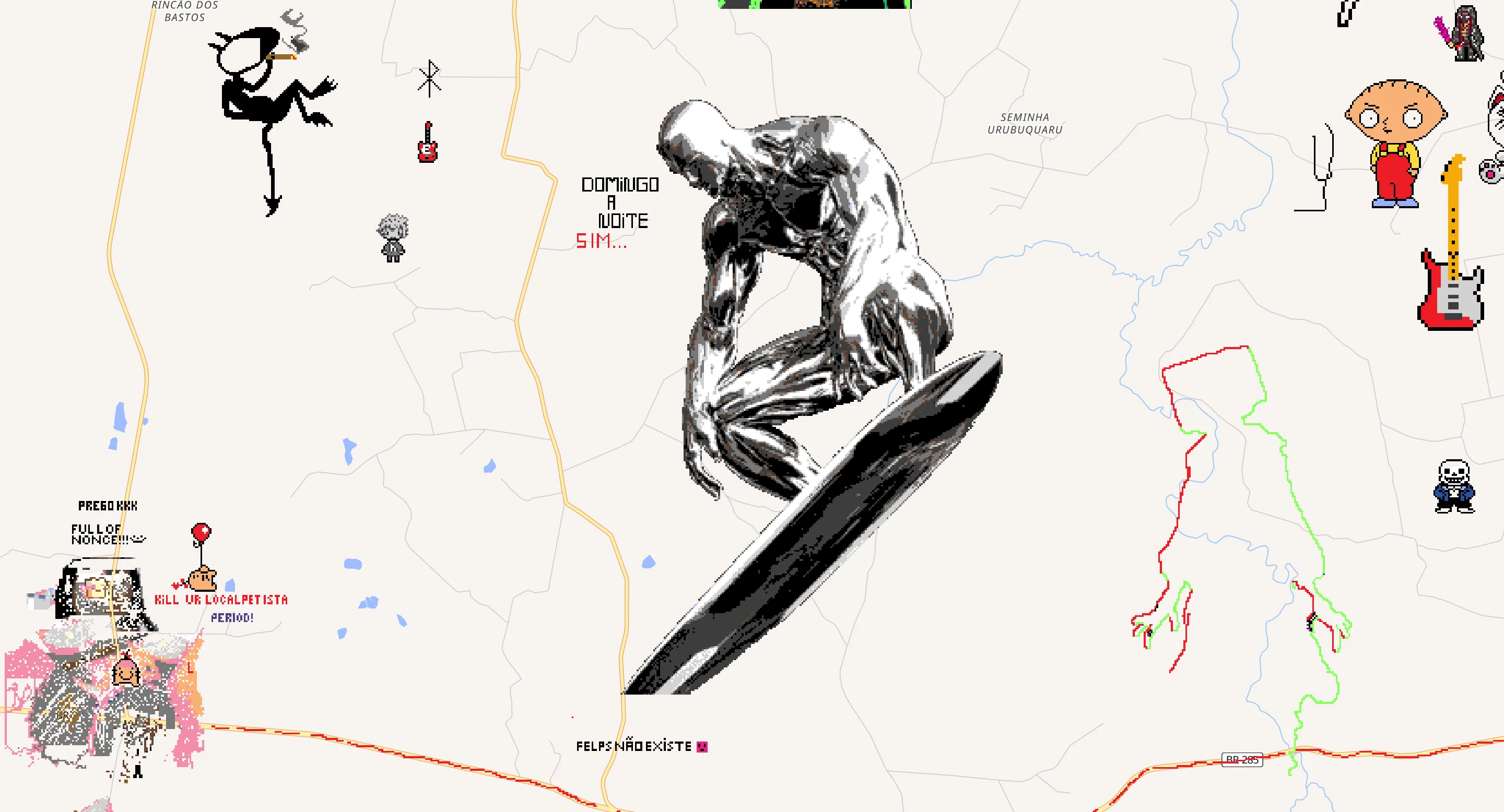 Silver Surfer - Wplace Pixel Art